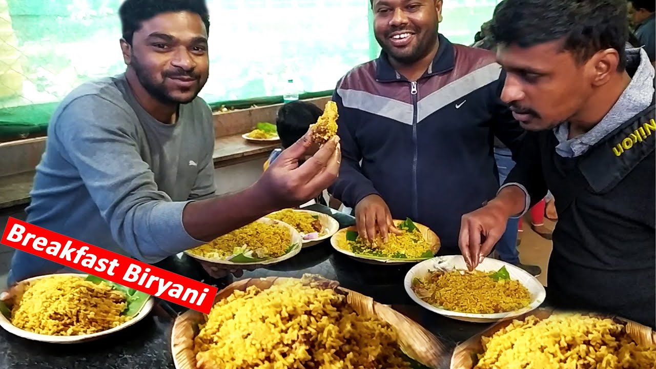 Breakfast Biryani biryani at 6am | hoskote |Bangalore| Infinithee - YouTube