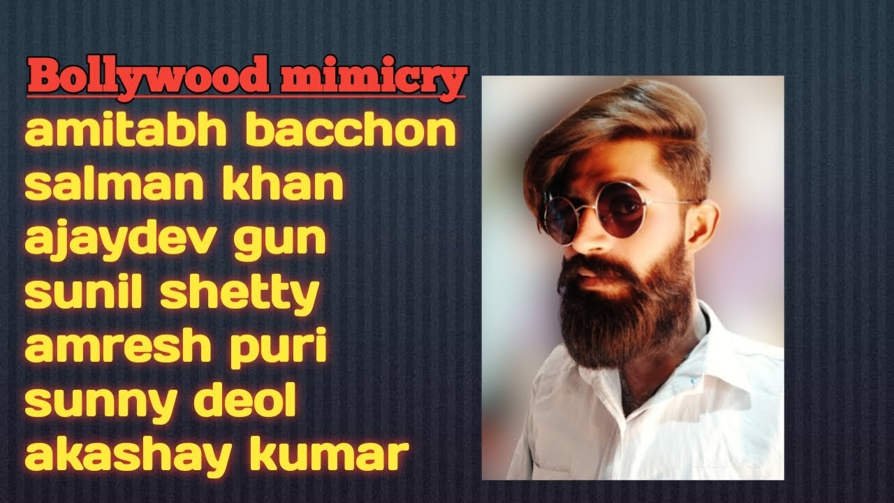 Bollywood actors mimicry 😃😃😃😃 ///// by sahil kumar official🙏🙏🙏🙏🙏 amitab ...