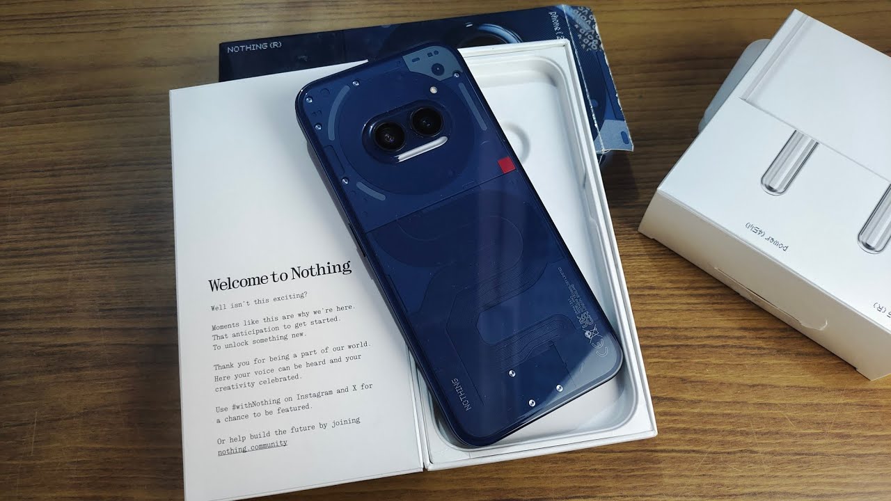 Unboxing the most hyped phone NOTHING PHONE 2a (Blue India only product ...