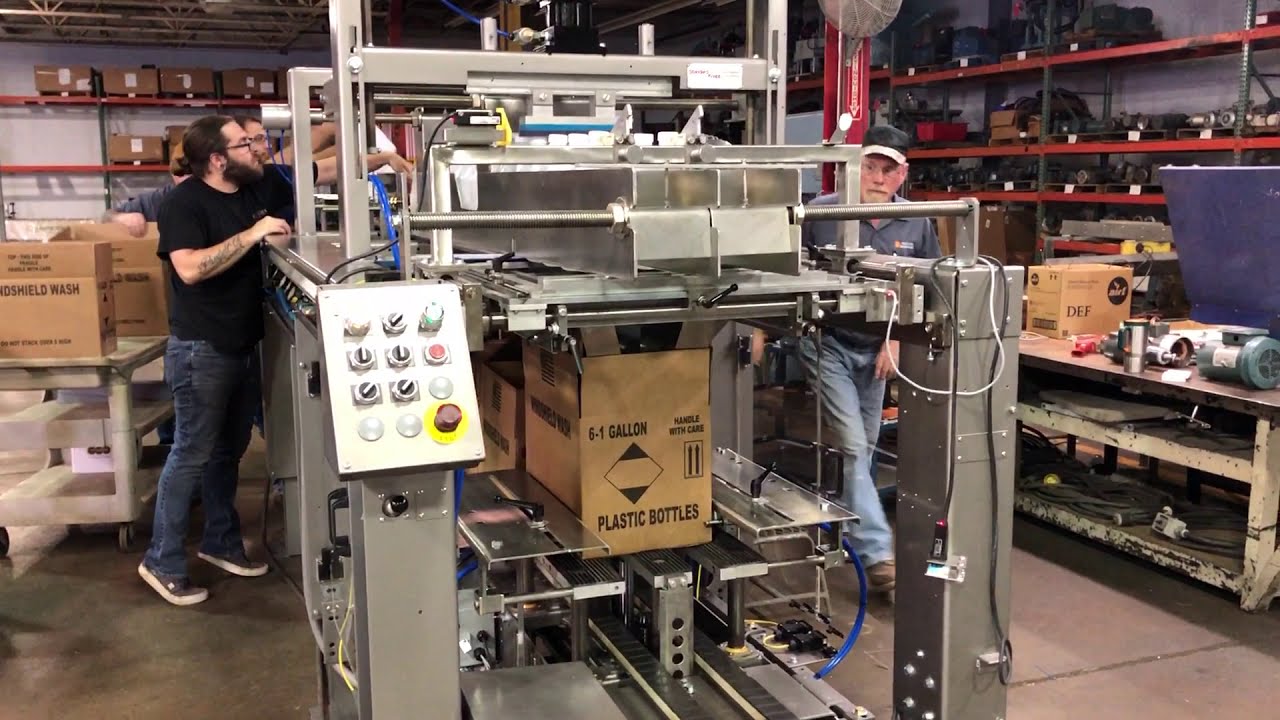 Rebuilt Standard Knapp Case Packer - YouTube