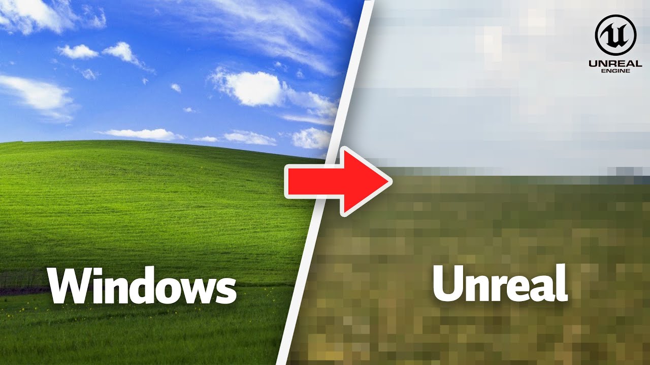 Remaking Windows XP Wallpaper in Unreal Engine 5 - YouTube