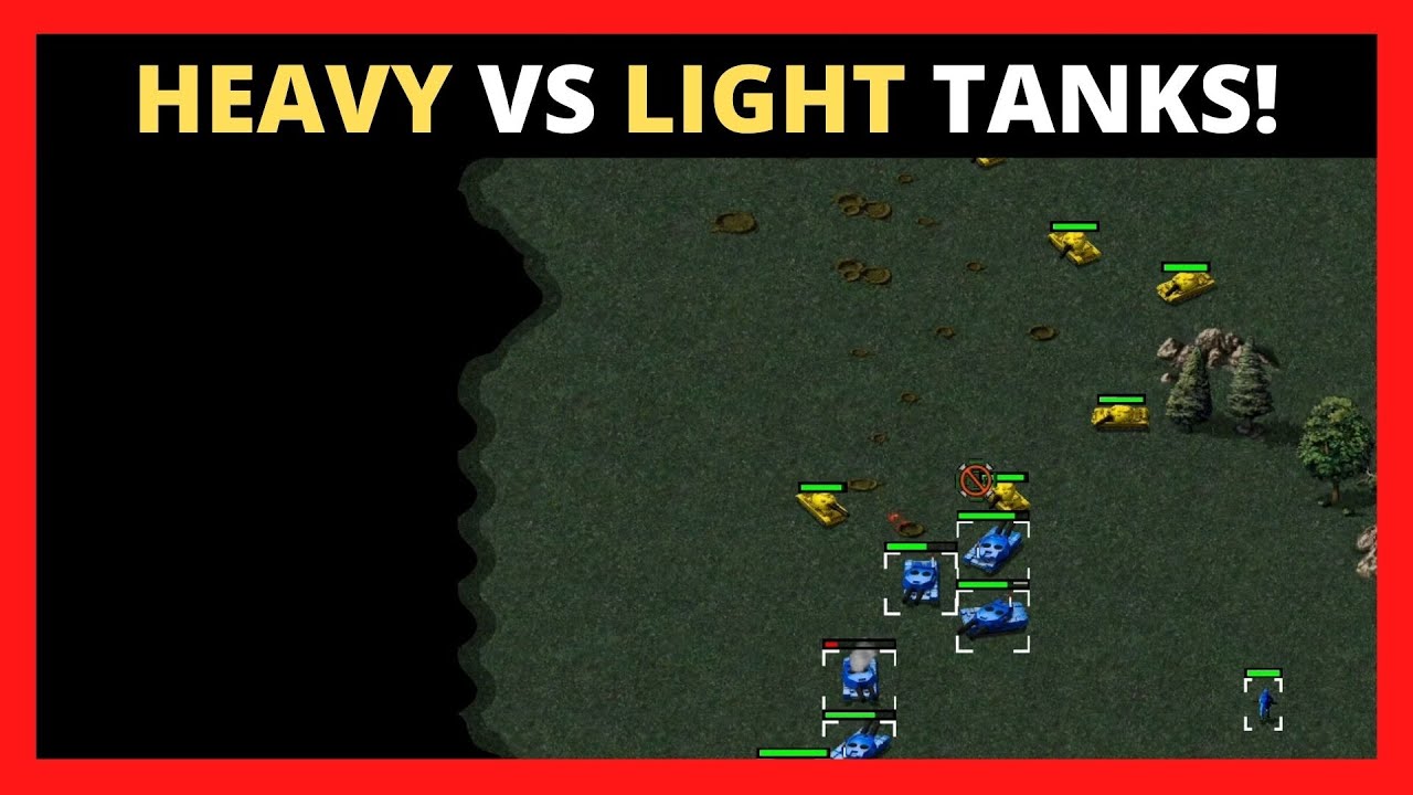 "Heavy vs Light Tanks" (1vs1) Command and Conquer Red Alert Remastered ...