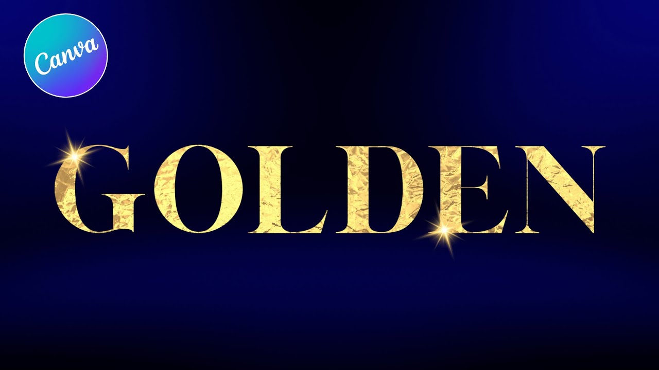 How to create a Gold Foil Effect for Font in Canva (Beginner Friendly ...