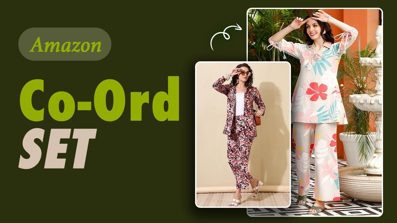 Amazon Co-ord set for ladies (summer) | Try on Haul under 500 - YouTube