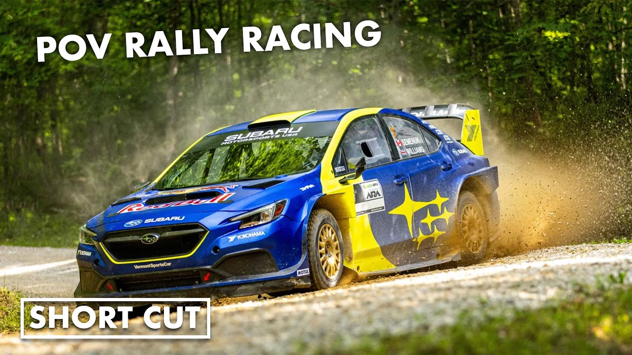 POV rally racing: riding shotgun in Subaru's 2024 rally car at night ...