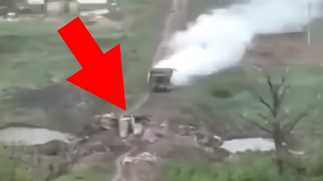 Russian Tank Try High Speed Jump Over Collapsed Bridge - YouTube