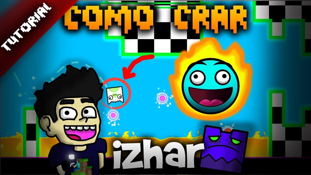 Como crear al estilo IZHAR Geometry Dash tutoral facil - YouTube