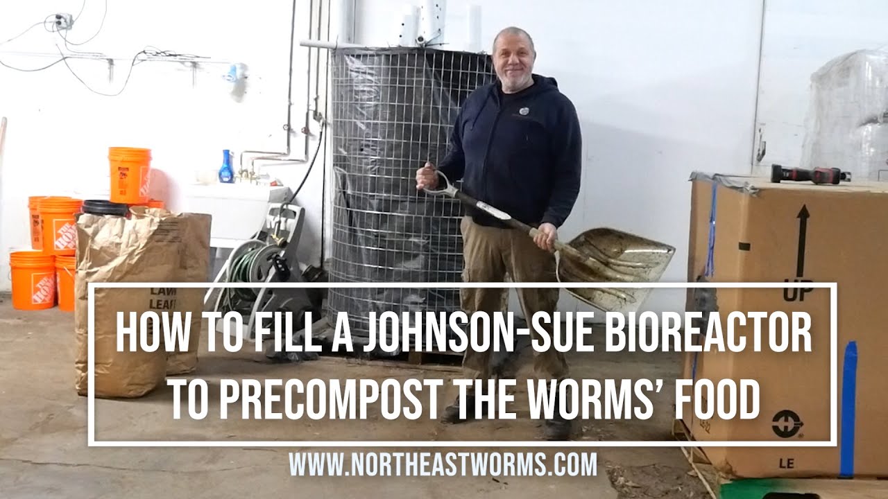 How to fill a Johnson-Sue bioreactor to pre-compost your worms' food ...