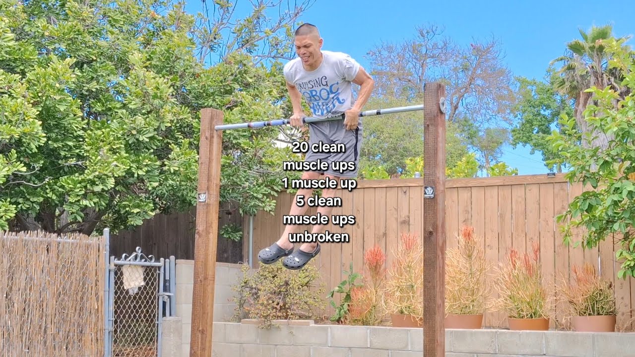 Just 20 clean muscle ups unbroken muscle up to 5 clean muscle ups at 44 ...