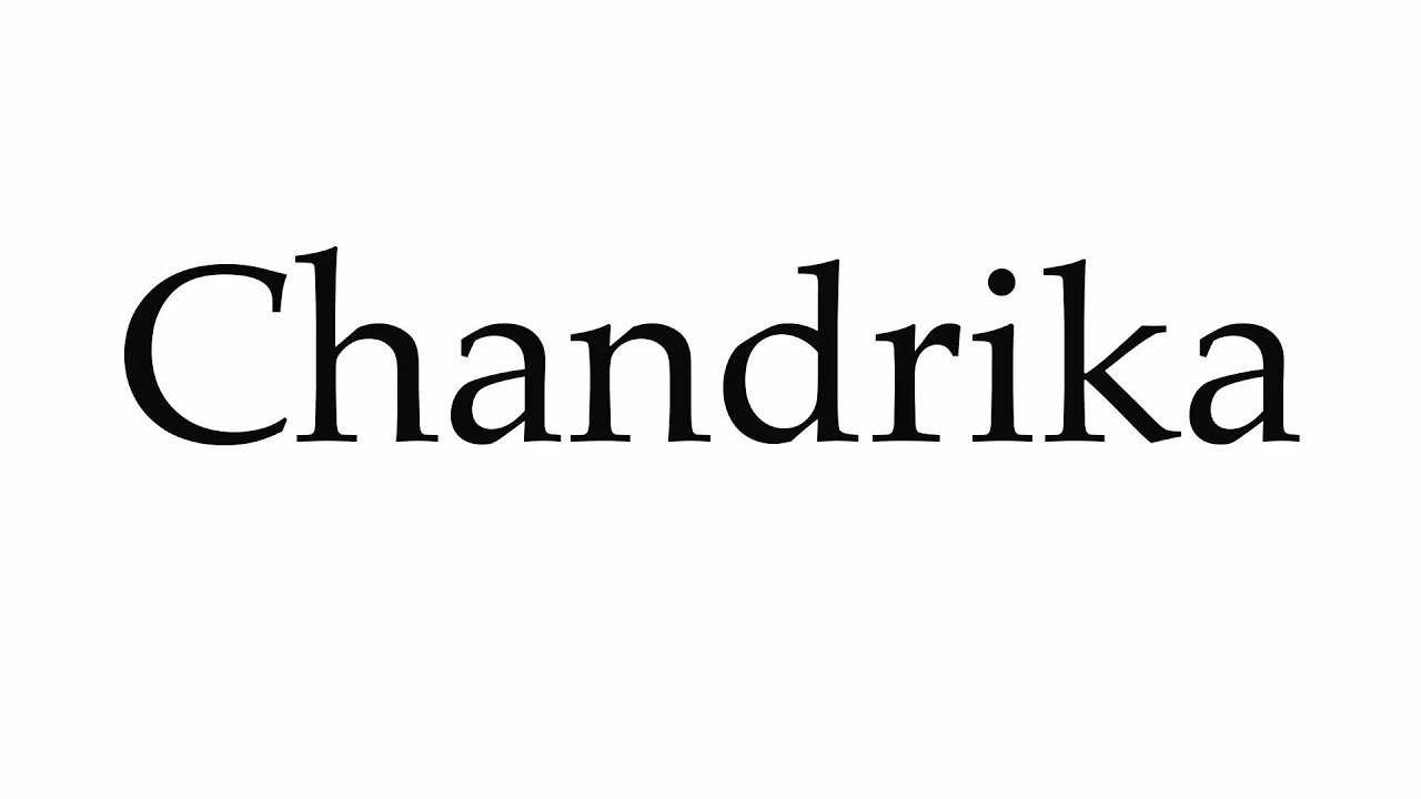Chandrika Name Logo