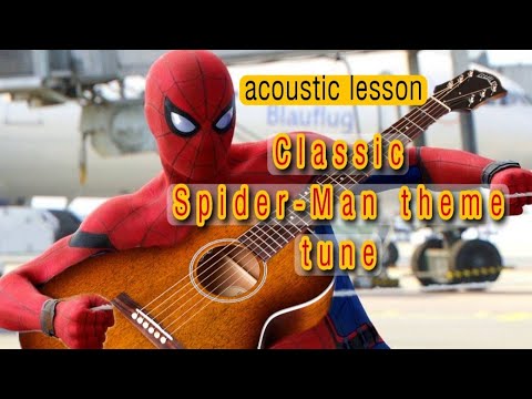 spider man guitar lesson chords /melody - YouTube
