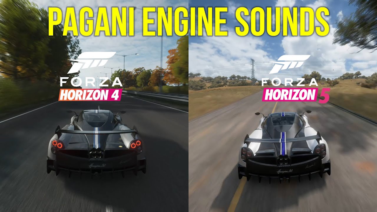 PAGANI FH4 vs FH5 ENGINE SOUND COMPARISON - YouTube