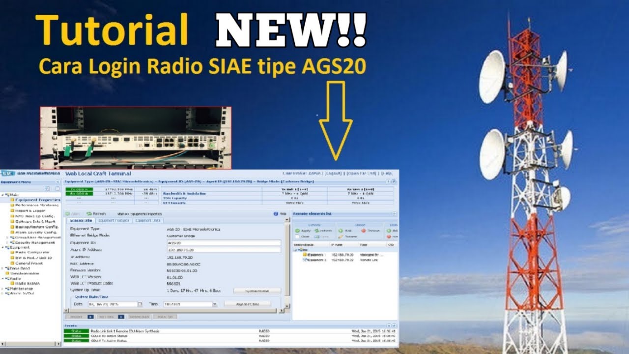 NEW ! Cara Login Radio MW SIAE Type AGS20 | Tutorial - YouTube