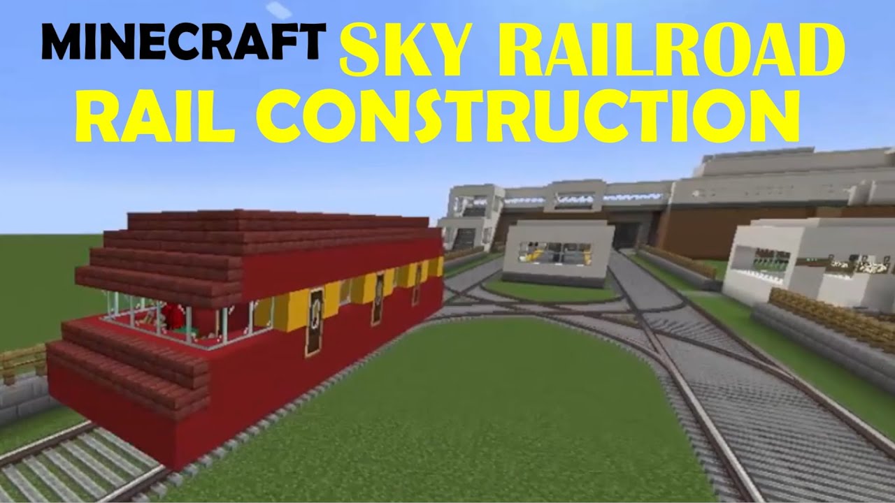 Minecraft 1.20.1: SKY RAILROAD RAIL CONSTRUCTION - YouTube