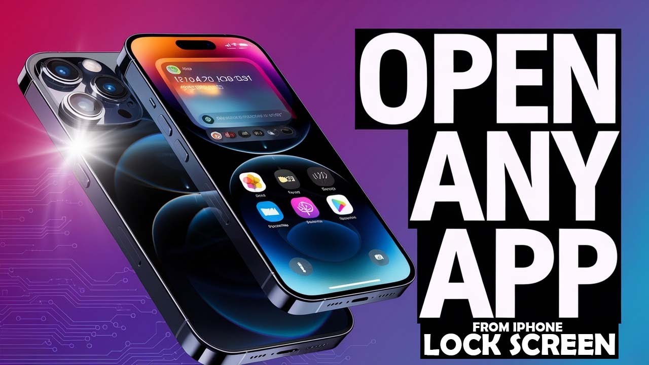 How to Open Any App from iPhone Lock Screen, apple ios 18, iphone ...