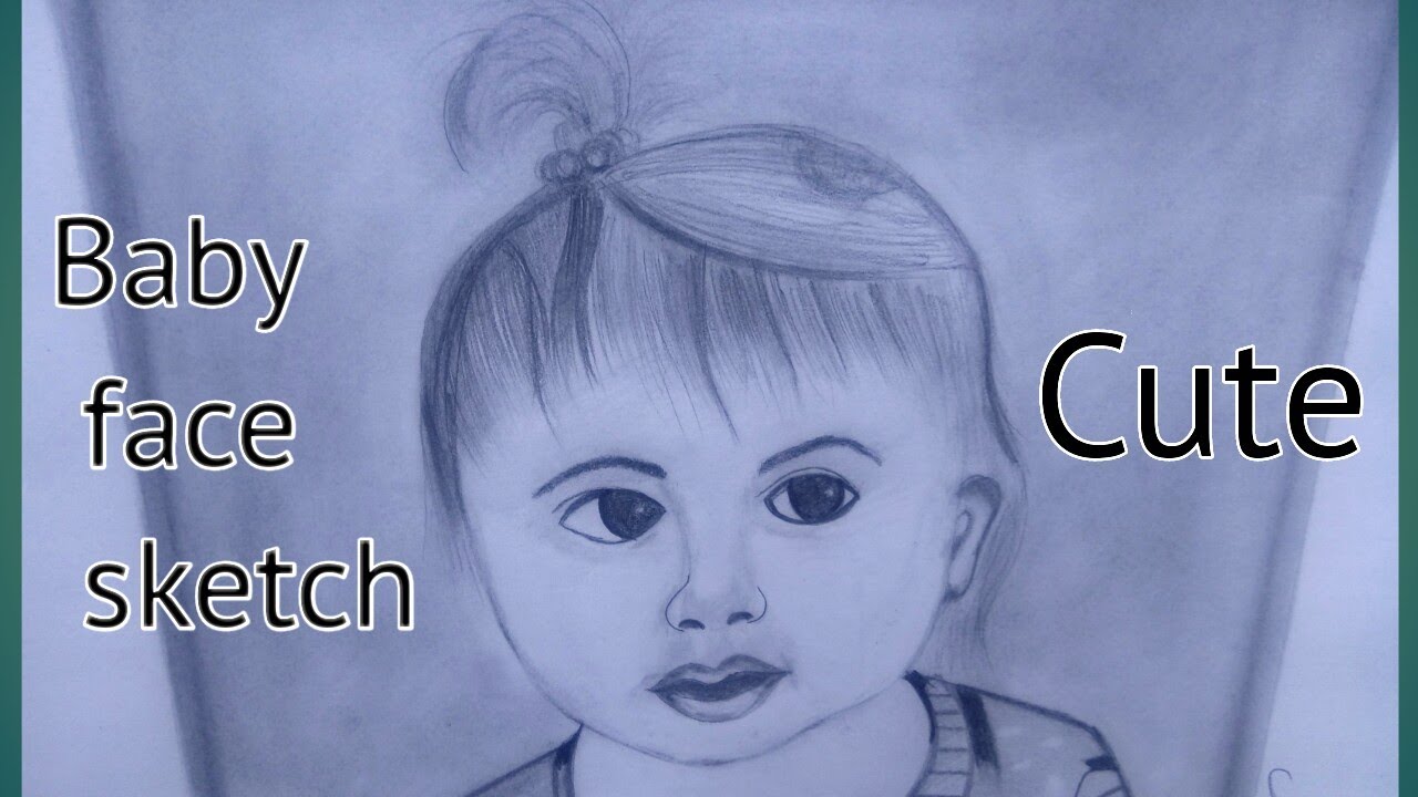 How to draw a cute baby girl ।। How to draw a baby girl easy drawing ...