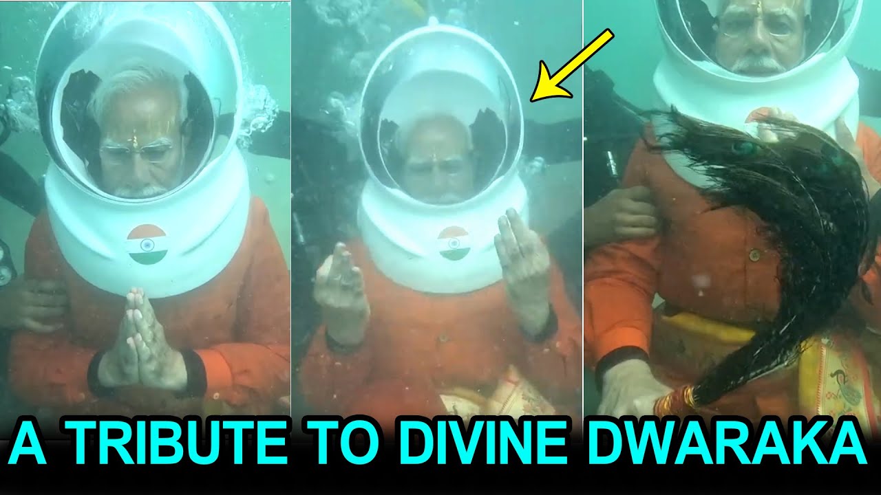 PM Modi's Tribute To Divine Dwaraka | PM Modi Perform Underwater Pooja ...