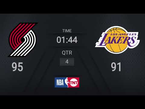 Trail Blazers @ Lakers | NBA on TNT Live Scoreboard | #WholeNewGame