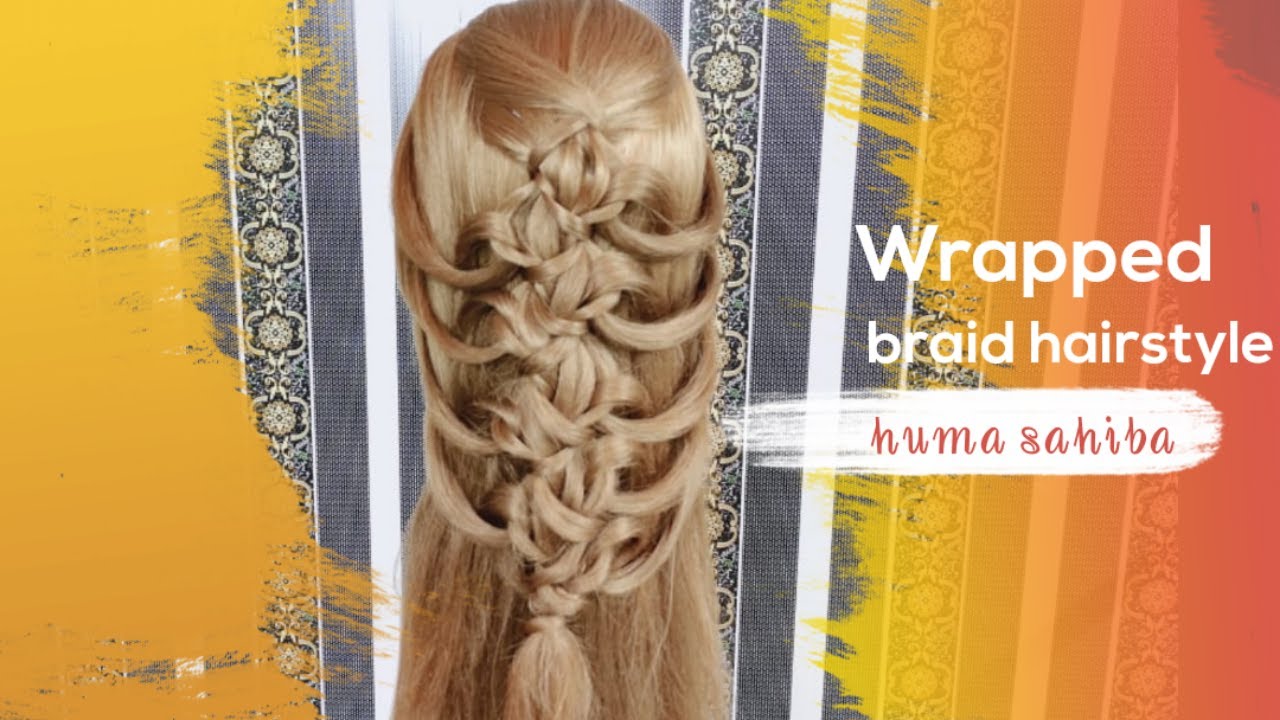 Wrapped braid hairstyle for wedding party / wrapped braid Hairstyle ...