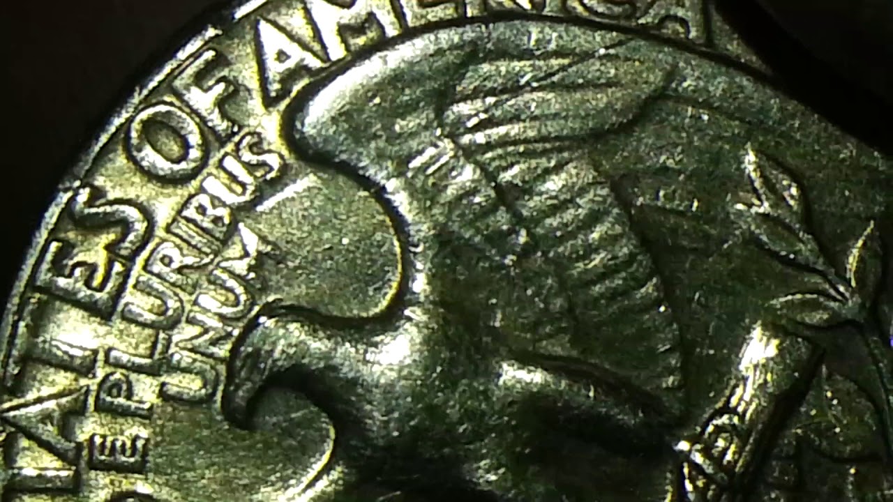 1972 D WASHINGTON QUARTER NICE MINT ERROR UNDER WING REVERSE - YouTube