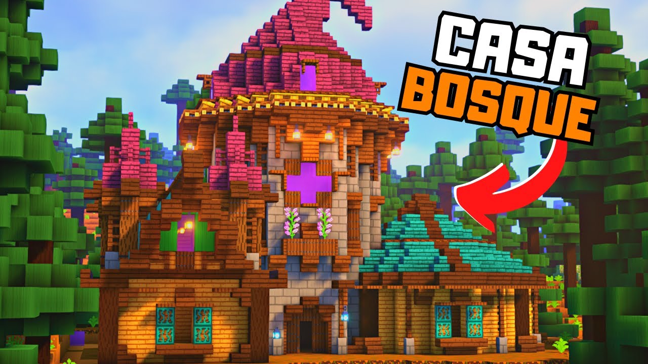 TUTORIAL: Como hacer una casa del bosque para Minecraft survival. - YouTube