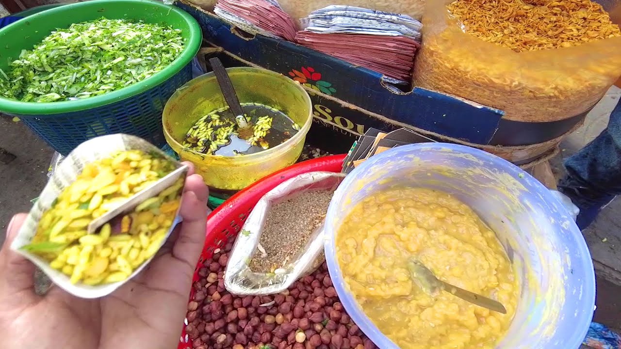 Famous Masala Ghugni Mix Popular Jhal Muri Making Recipe | Bangladeshi ...