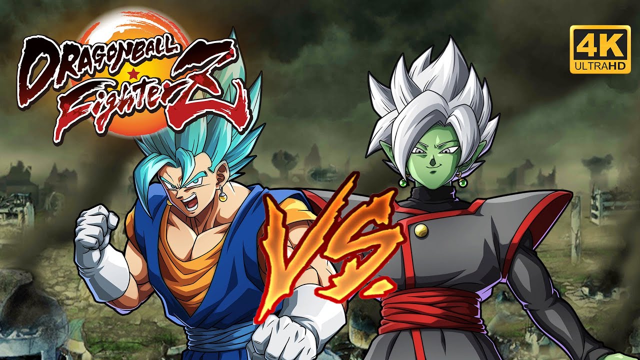 DBFZ - Vegito (SSGSS) vs Fused Zamasu - (PC Gameplay) [4K UHD] - YouTube