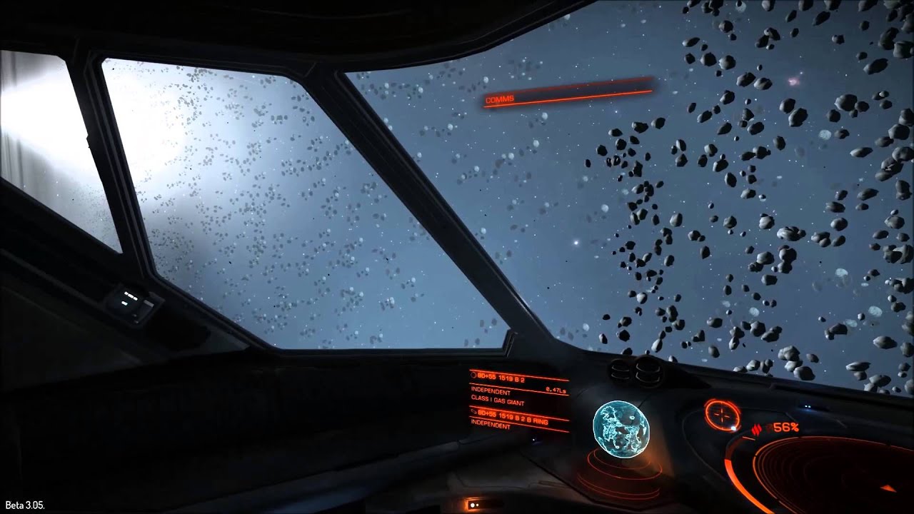 Elite Dangerous planet's ring up close - YouTube
