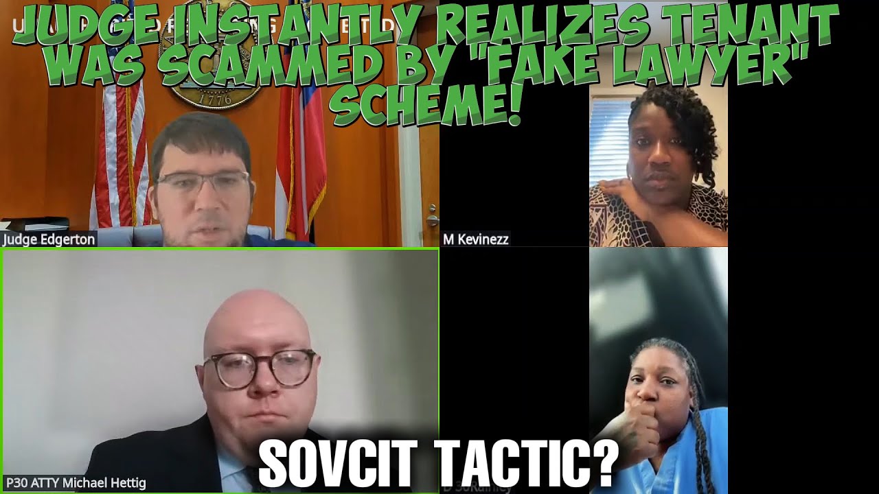 Judge INSTANTLY Realizes Tenant Was SCAMMED By "Fake Lawyer" Scheme ...