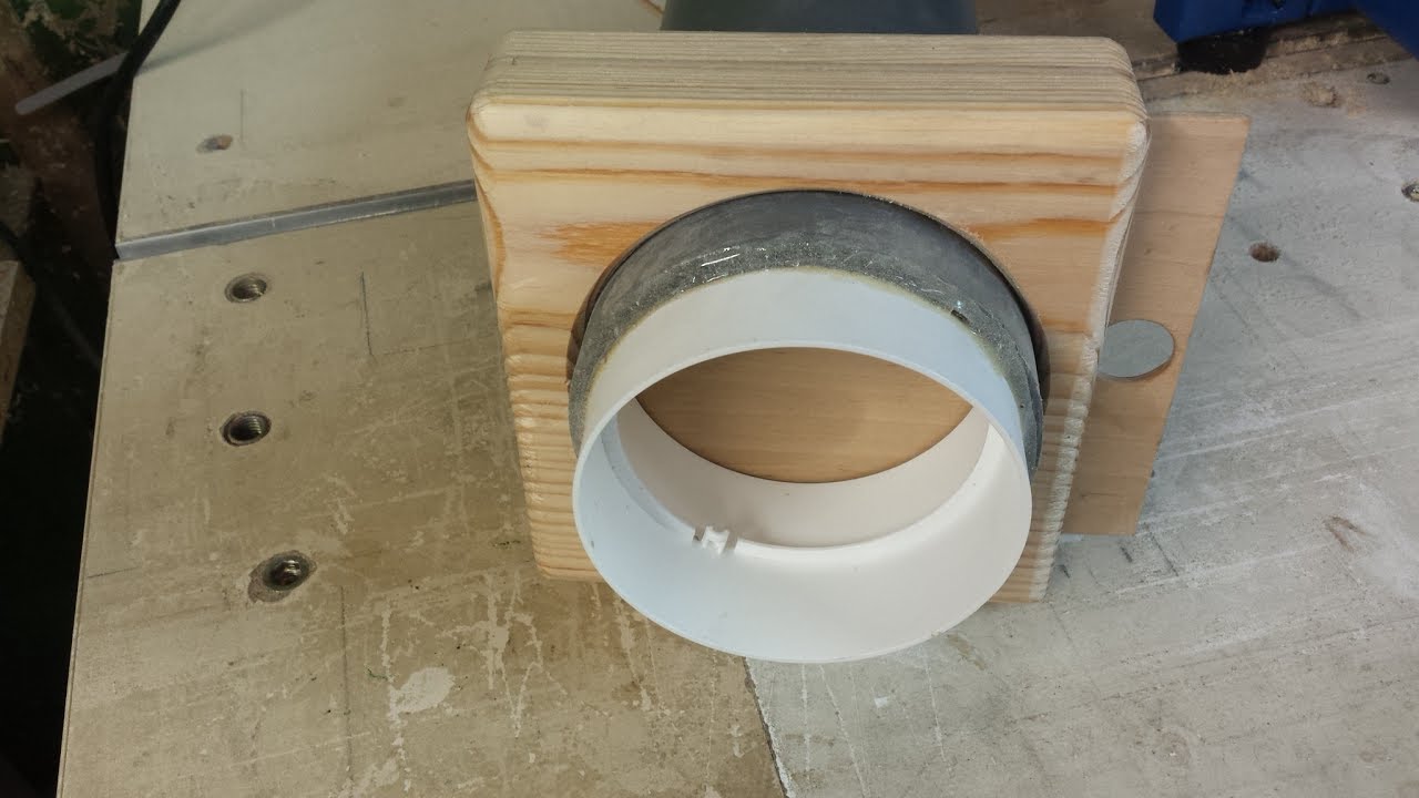 Simple, cheap dust collection blast gate - YouTube