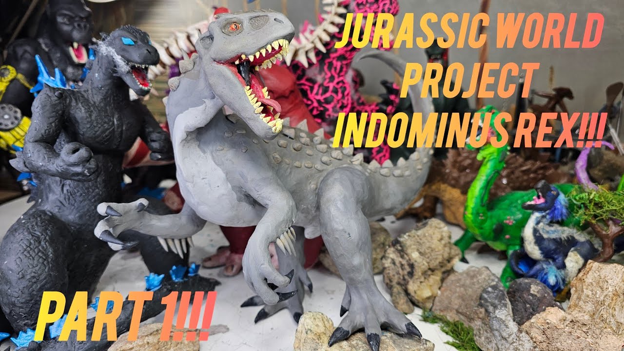 Jurassic World Dinosaur Stop Motion - Hybrid Dinosaurs Indominus Rex ...