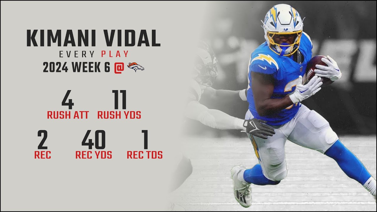 Kimani Vidal Week 6 Replay: Every Run, Target, and Catch @ Denver ...