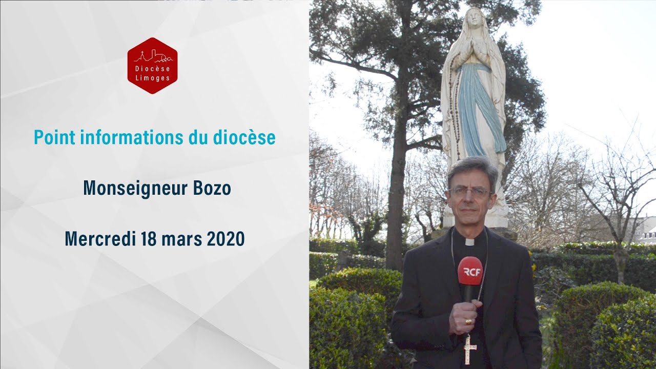 Monseigneur Bozo - Point informations - 18 mars 2020 - YouTube