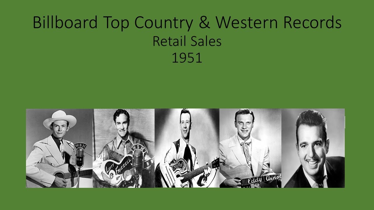 Billboard Top Country & Western Records Year-end 1951 - YouTube