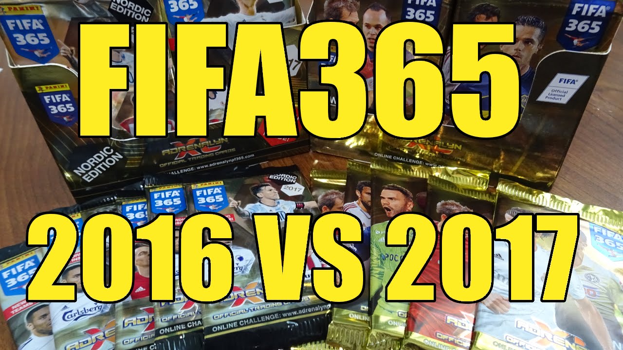 FIFA 365 2016 vs FIFA 365 2017 - UNBOXING - YouTube