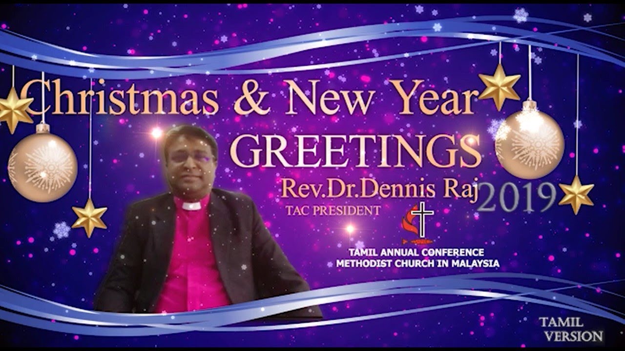 CHRISTMAS GREETINGS 2019 - TAC PRESIDENT - Rev.Dr.Dennis Raj [TAMIL ...
