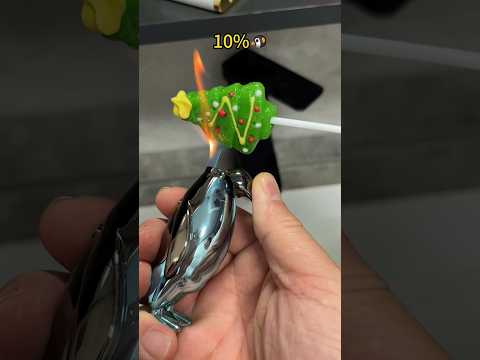 Lighter 🆚 Christmas Lollipop 🍭 #creativelighter