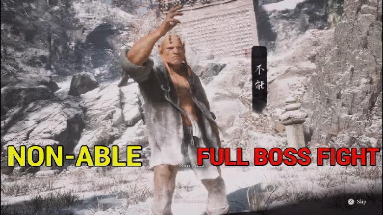 NON-ABLE FULL BOSS FIGHT | Black Myth: Wukong - YouTube