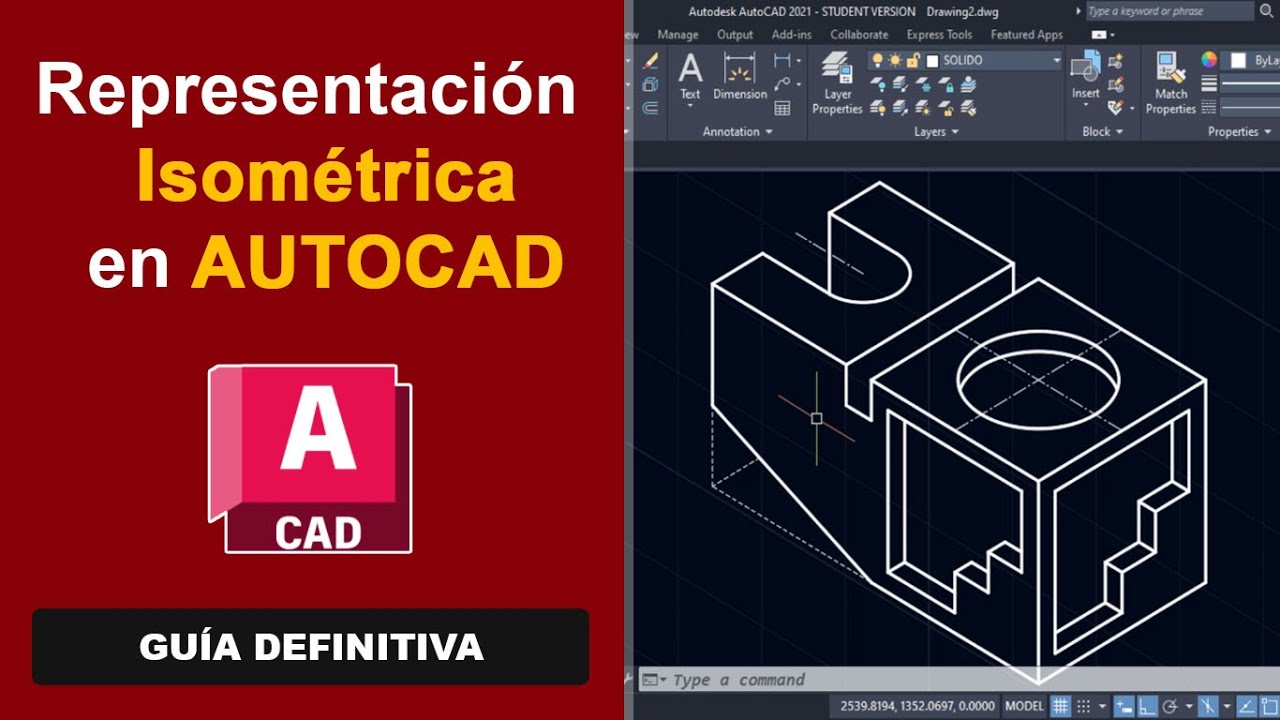 DIBUJO ISOMETRICO EN AUTOCAD * isometría en AutoCAD * isometría ...