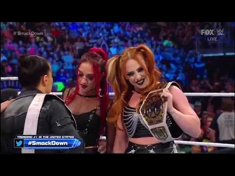 Ronda rousey shayna baszler confronts alba fyre isla dawn SD 6/9/23 - YouTube