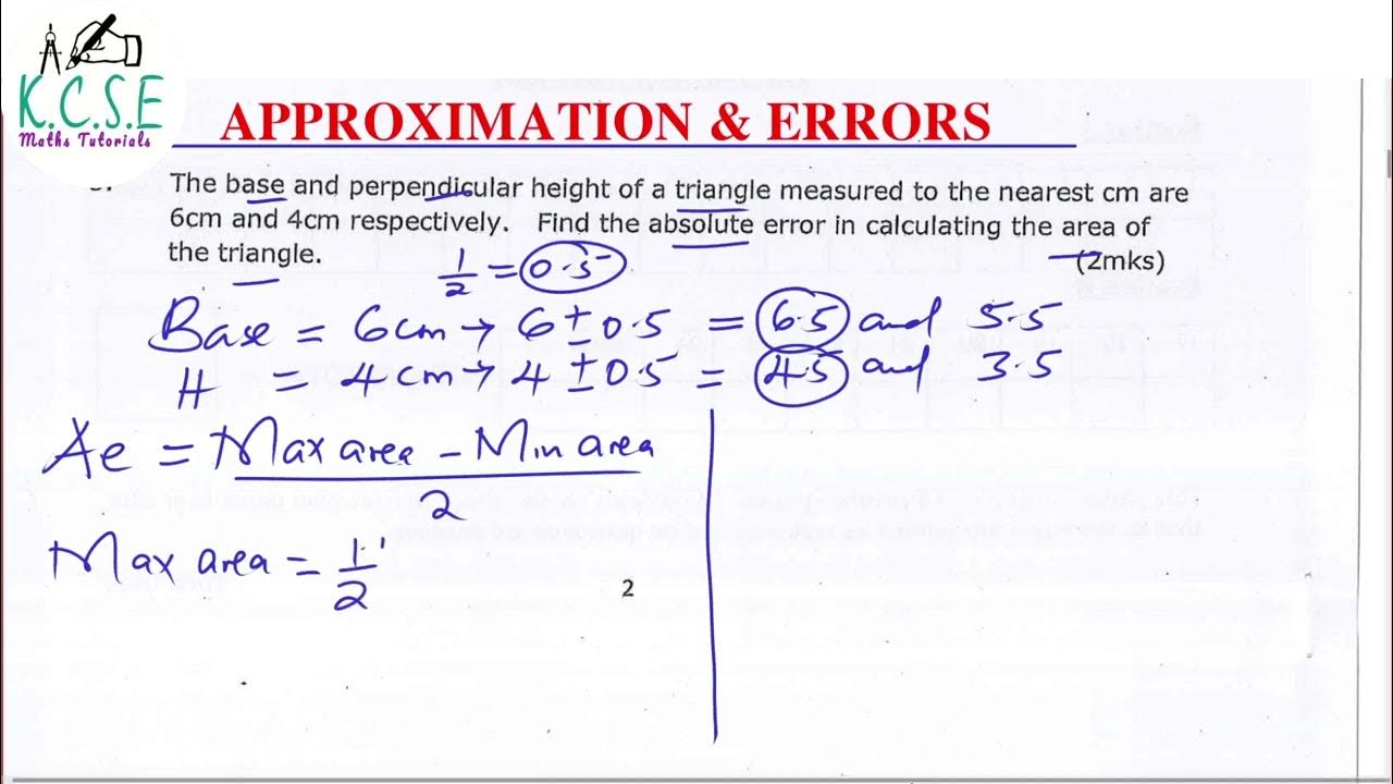 APPROXIMATION & ERRORS - YouTube