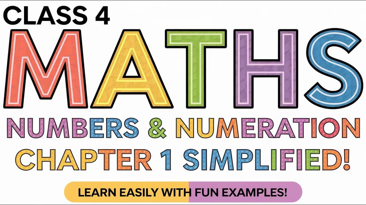 Class 4 Maths chapter Numbers and Numeration Part 3 by Ritika Rathore ...