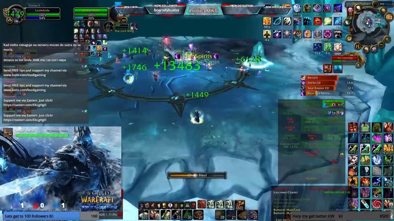 WoW:WotLK ICC 25 Heroic - Sindragosa and Lich King - Resto Shaman - YouTube