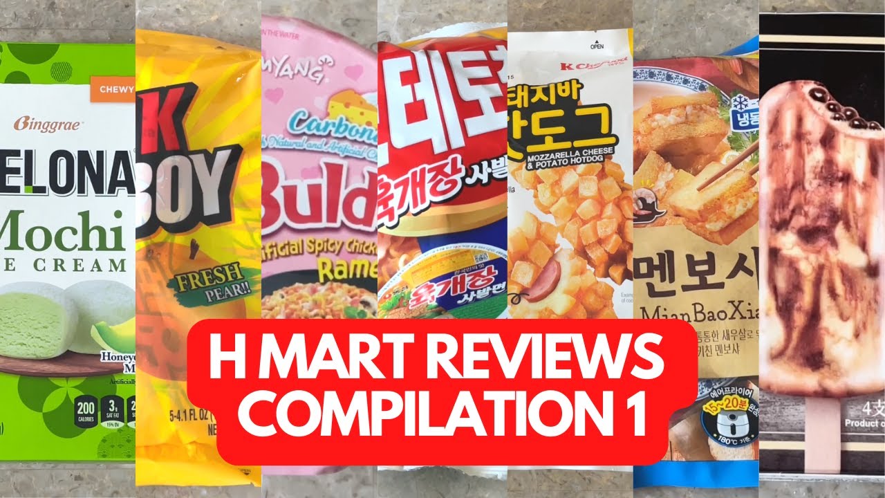 H Mart Food Reviews Compilation 1 - YouTube