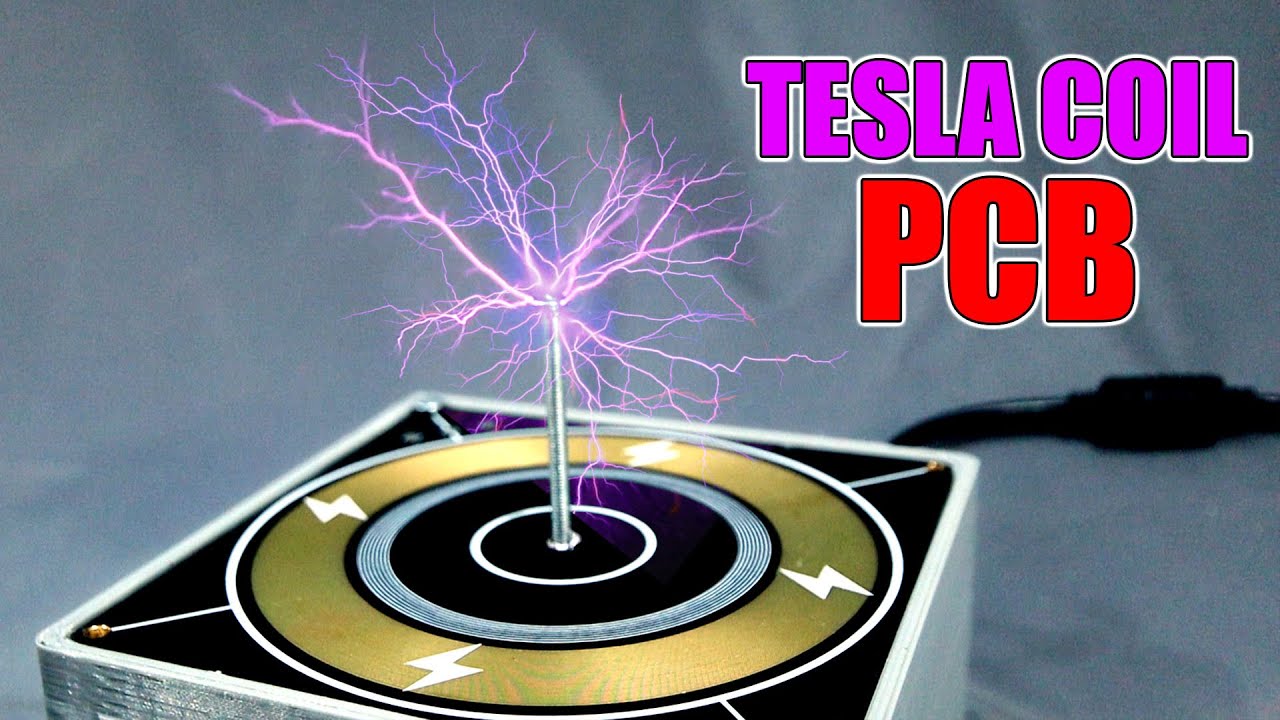 Music TESLA COIL on PCB + Bluetooth - YouTube