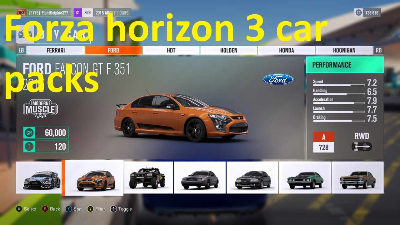 forza horizon 3 car pack - YouTube