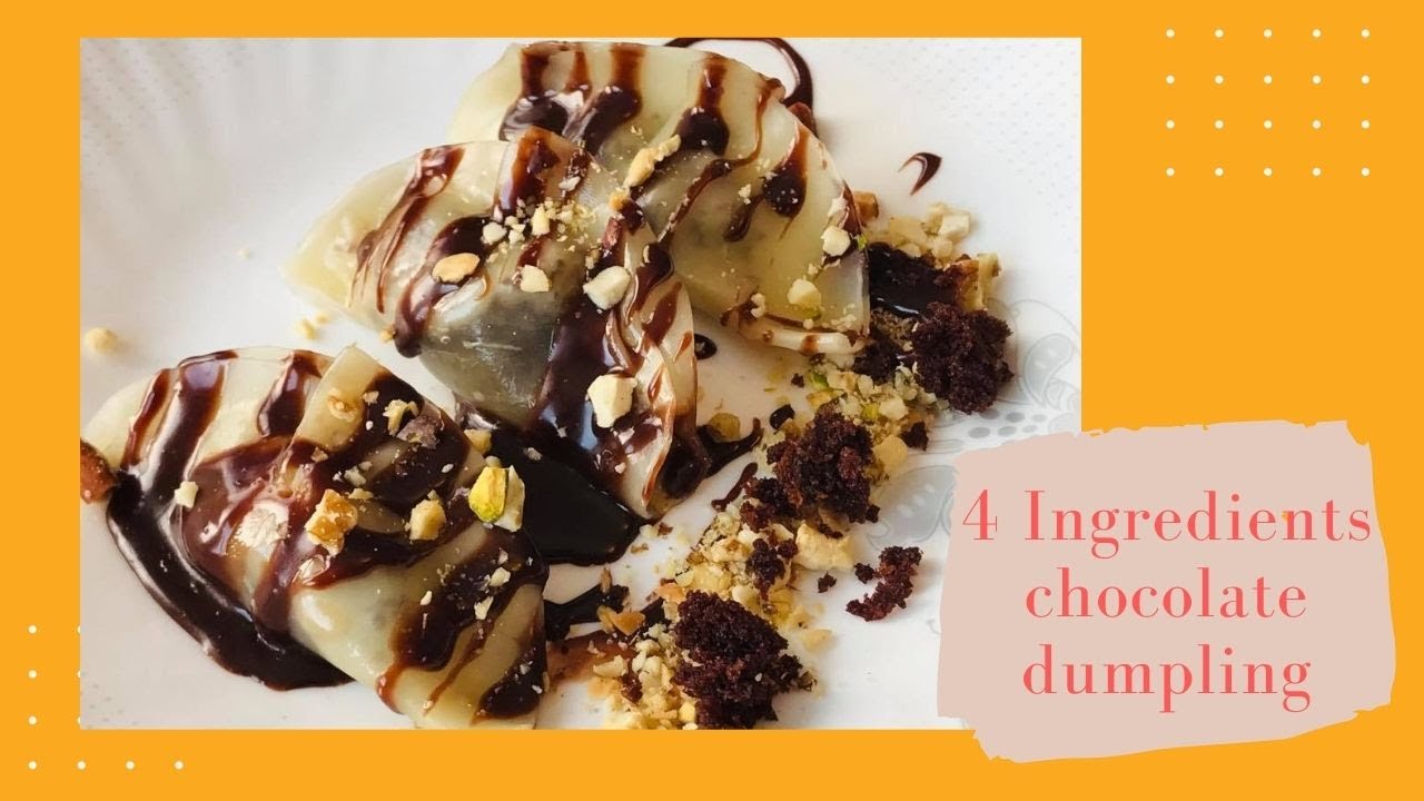 Chocolate Dumpling using ONLY FOUR INGREDIENTS , Easy to make , Home ...