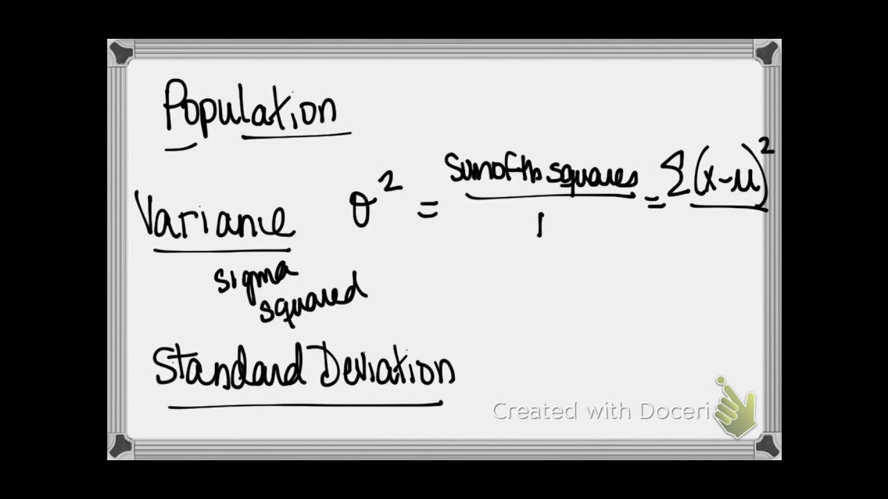 standard deviation by hand - YouTube
