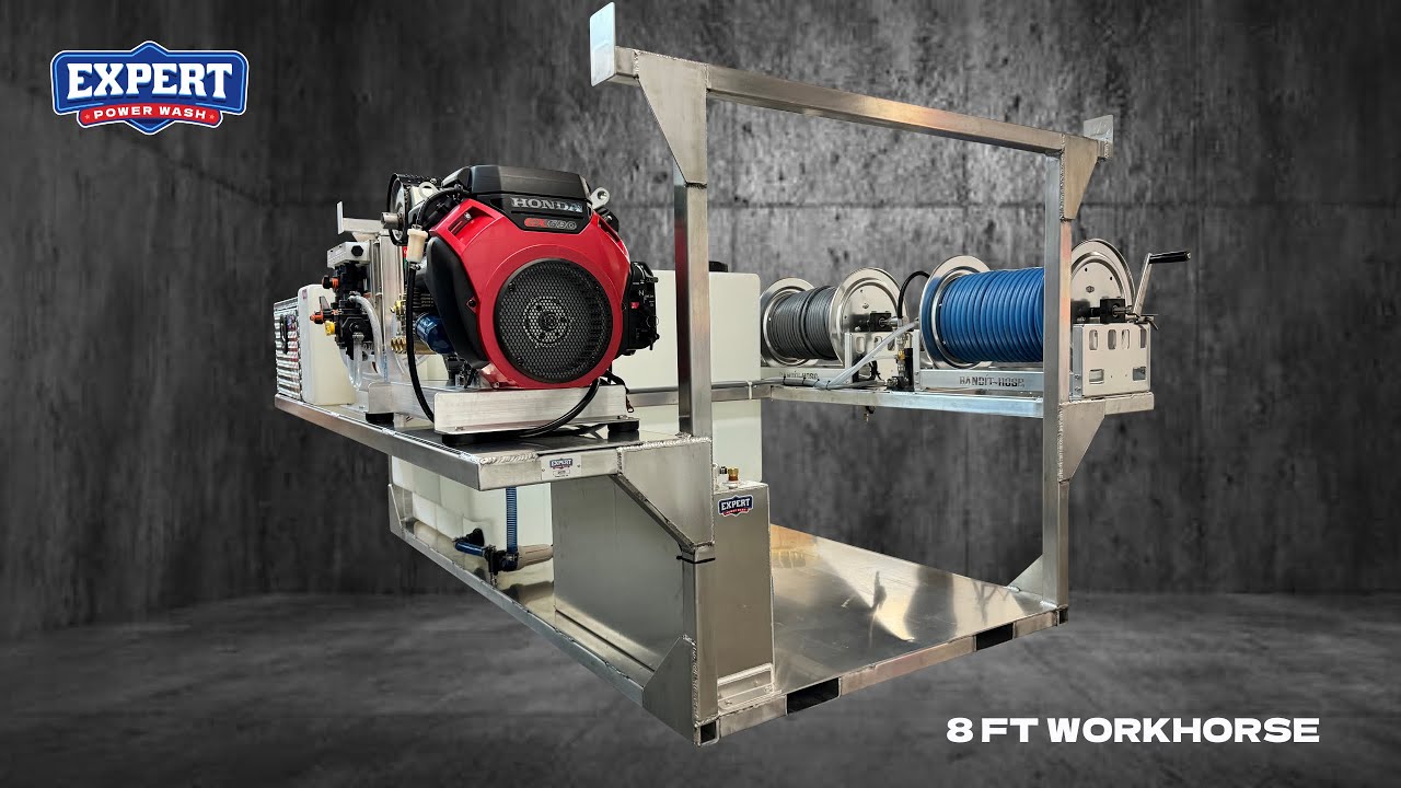 8ft Pressure Washing/ Soft Wash Truck Skid- Anthony’s Skid - YouTube