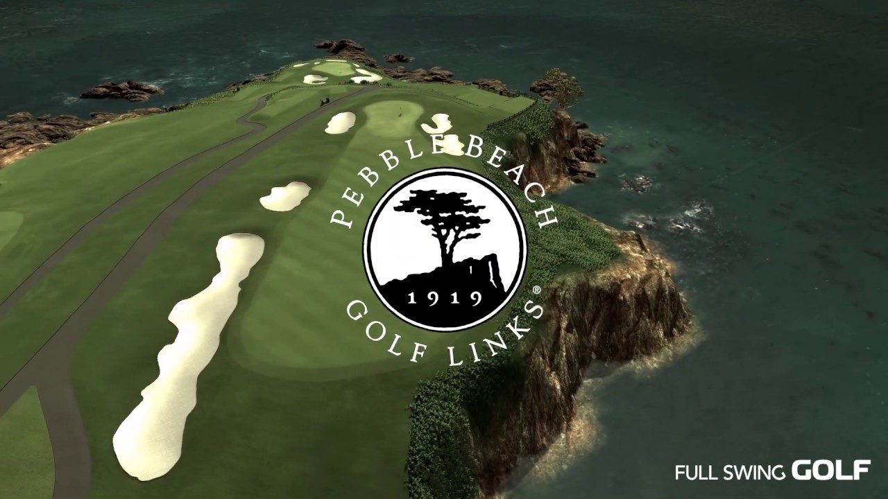 Full Swing GOLF Simulator Software Pebble Beach Golf Links Flyover ...